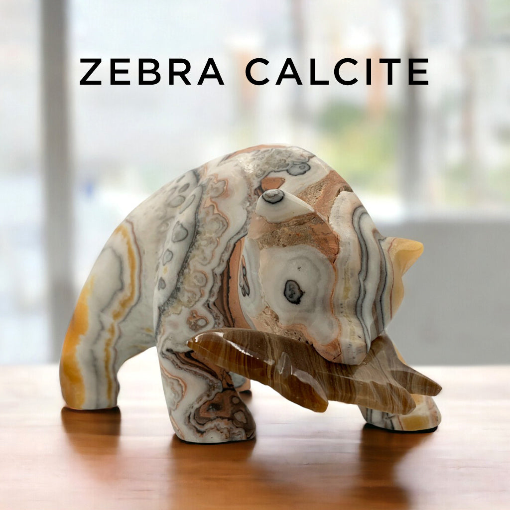 Zebra calcite – Mineralia USA